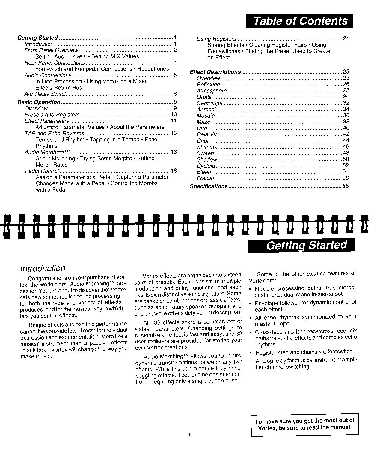 Lexicon Vortex User Guide