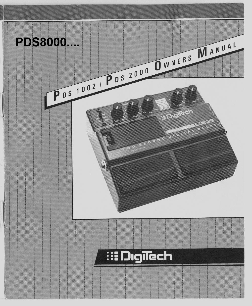 Digitech PDS 8000 Delay/Sampler Pedal